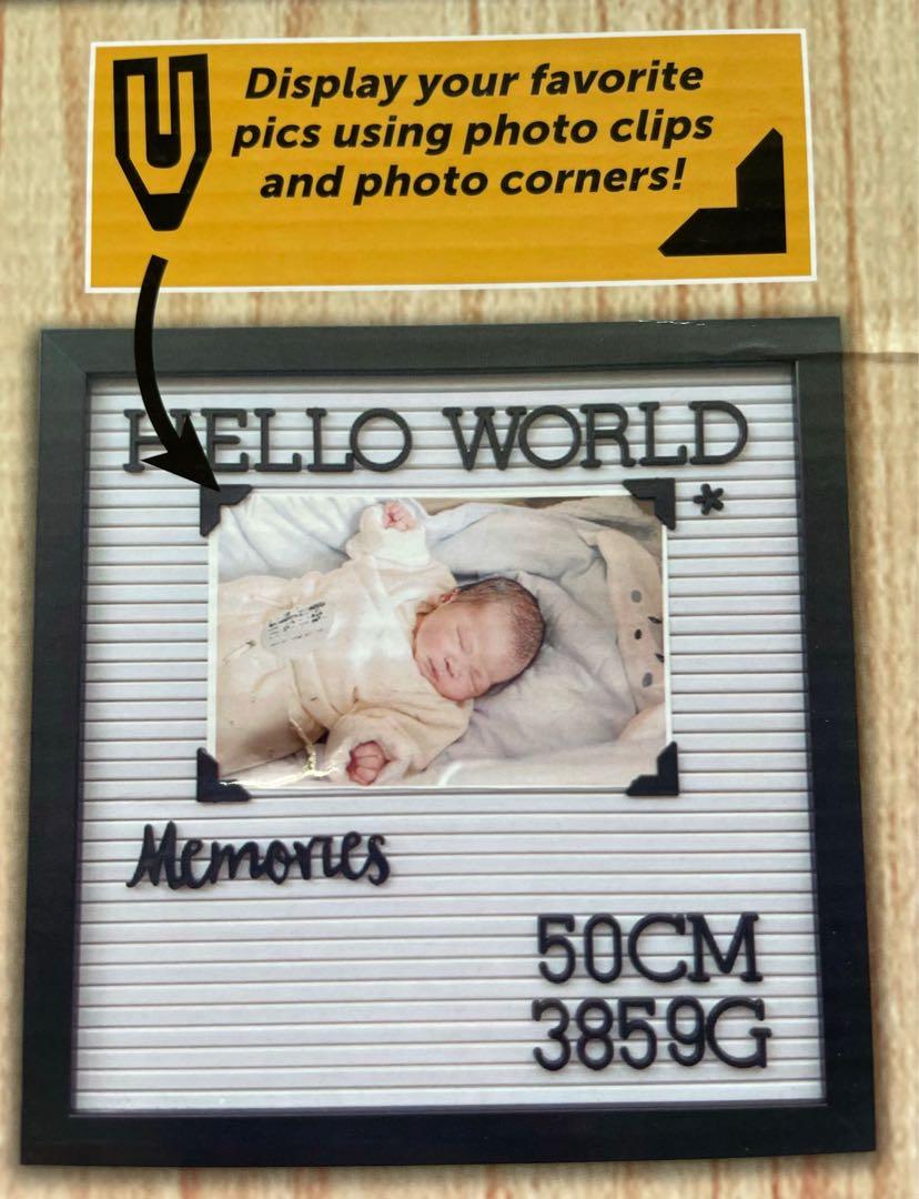 Square letter board with stand, Hobbies & Toys, Stationery & Craft ...