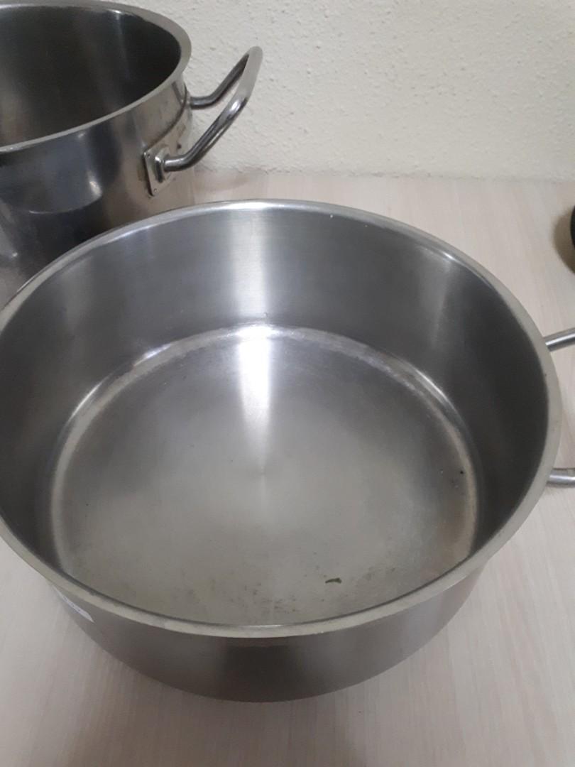 SS pots 3 different size for $80 no lid, Furniture & Home Living ...