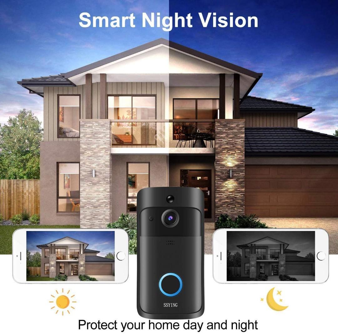 SSYING V5 Video Doorbell, Doorstep Wifi CCTV with Motion Detection ...