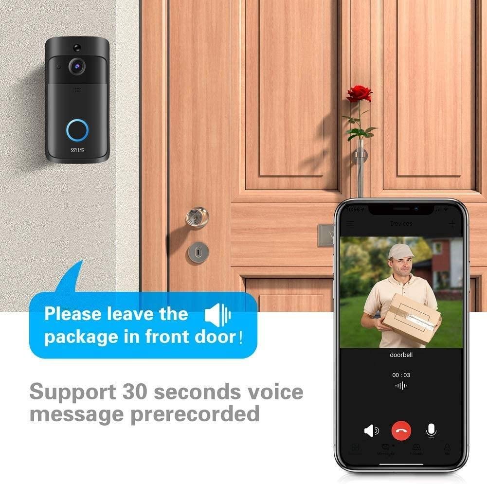SSYING V5 Video Doorbell, Doorstep Wifi CCTV with Motion Detection ...