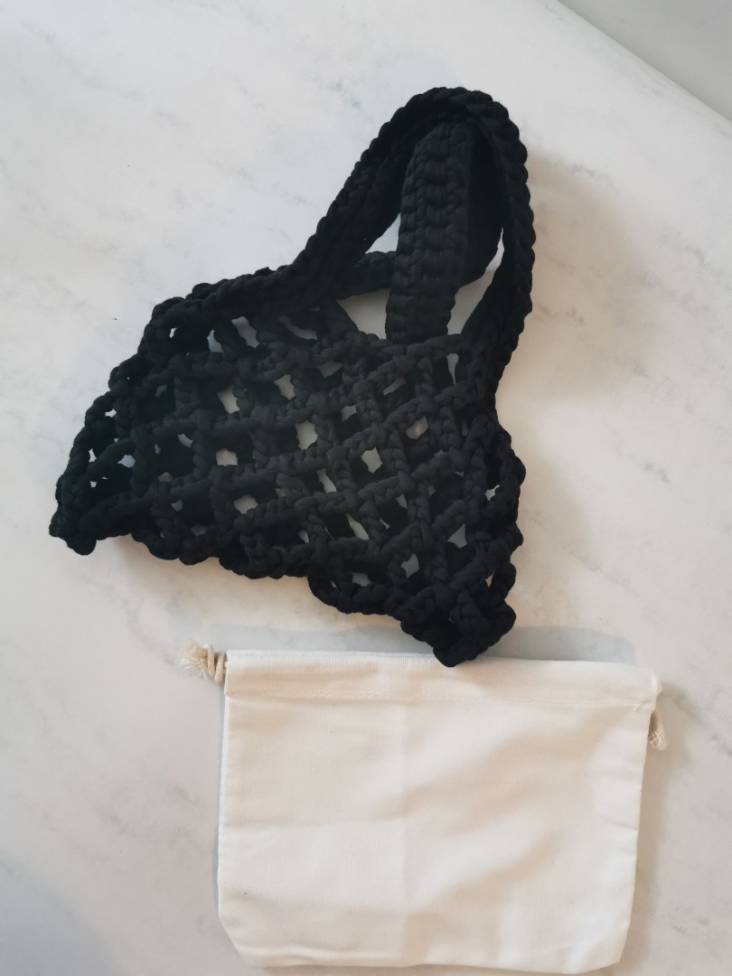 STYLENANDA mini Crochet Bag., Women's Fashion, Bags & Wallets, Tote ...