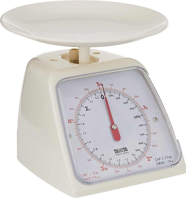 Tanita Dial Kitchen Scale, 2kg, White, Furniture & Home Living ...
