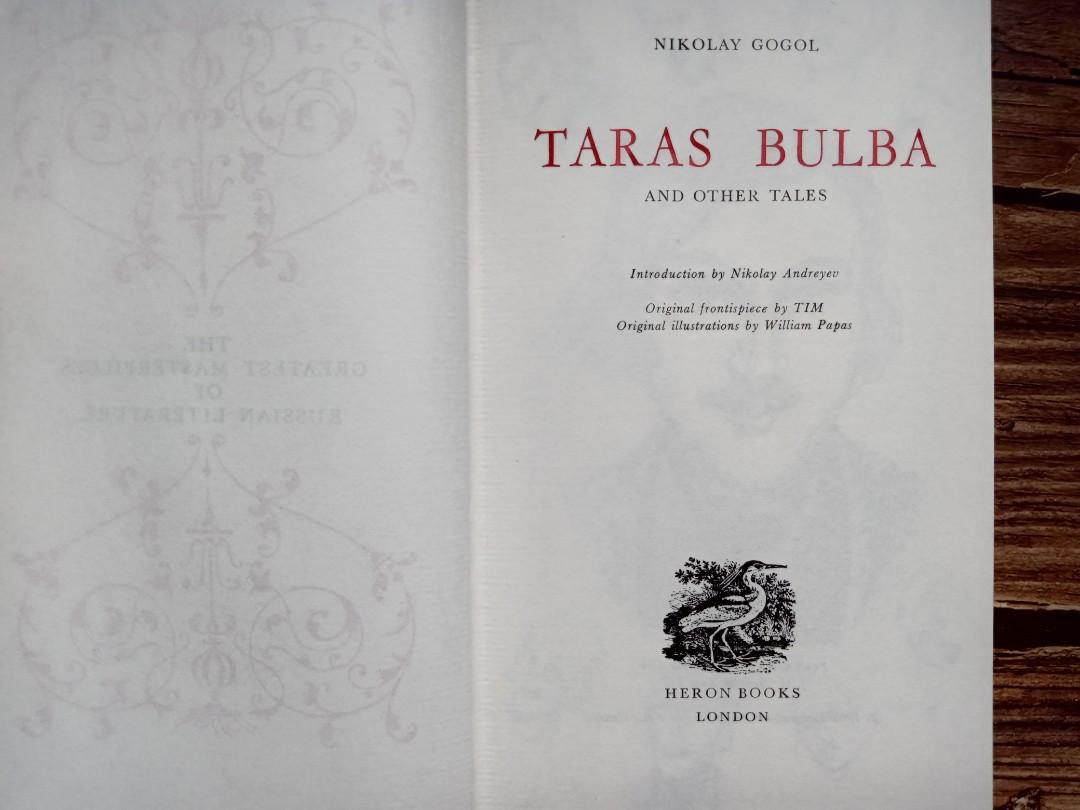 Taras Bulba by Nikolai Gogol, Hobbies & Toys, Books & Magazines ...