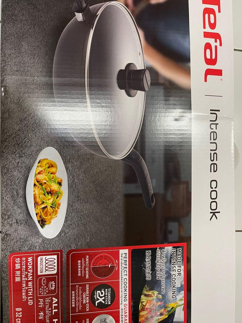 Tefal intense cook 32cm WP with lid (BRAND NEW), Furniture & Home Living, Kitchenware ...