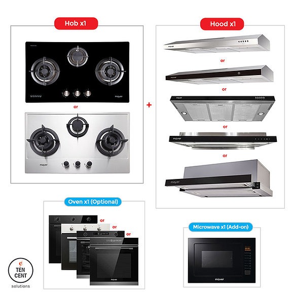 (FREE DELIVERY!!)TOP KITCHEN BUNDLE/PACKAGE!!/MAYER HOOD AND HOB/OVEN ...