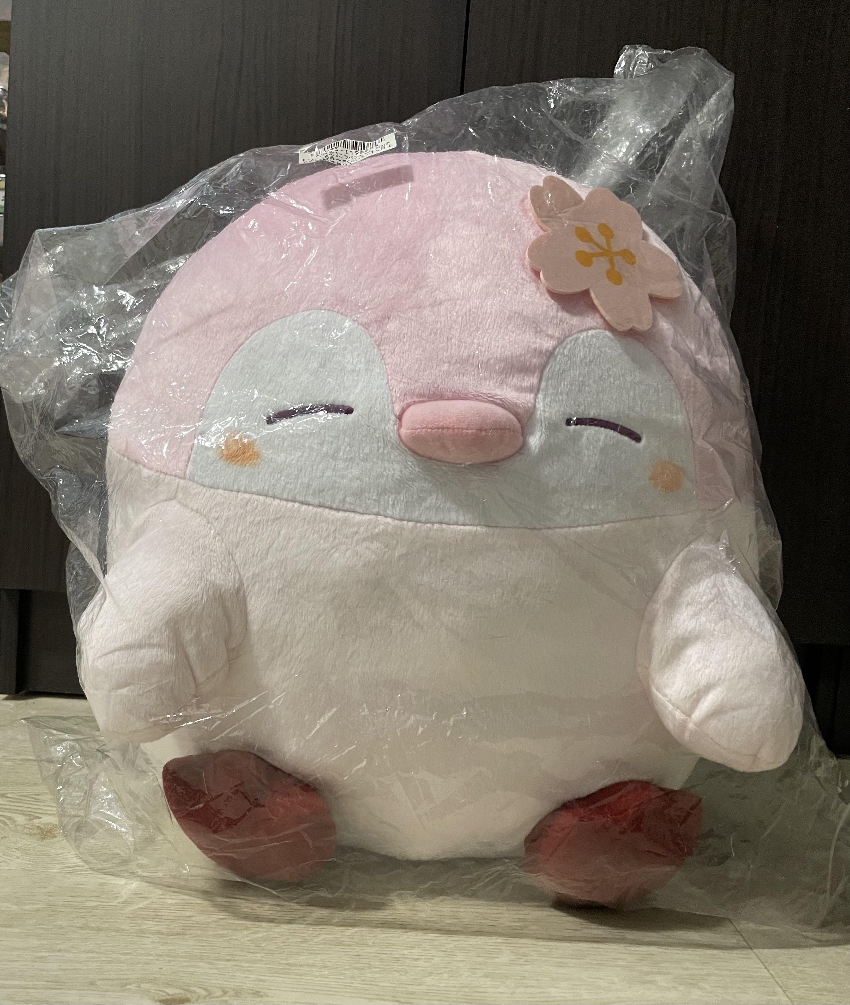 Toreba Plushies pink penguin stuffed toy, Hobbies & Toys, Toys & Games ...