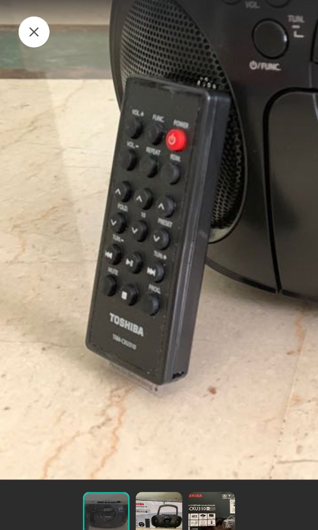 Toshiba radio remote control, Audio, Portable Audio Accessories on ...