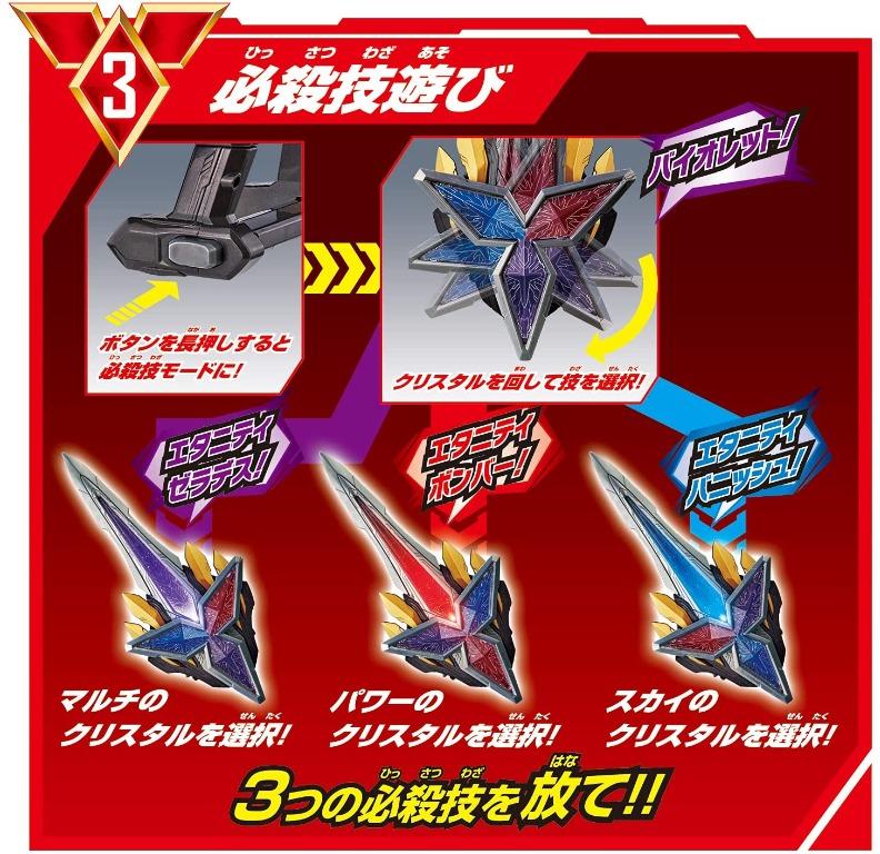 ULTRAMAN TRIGGER: DX Guts Hyperkey Glitter Trigger Eternity Key & DX Glitter Blade Set, Hobbies ...