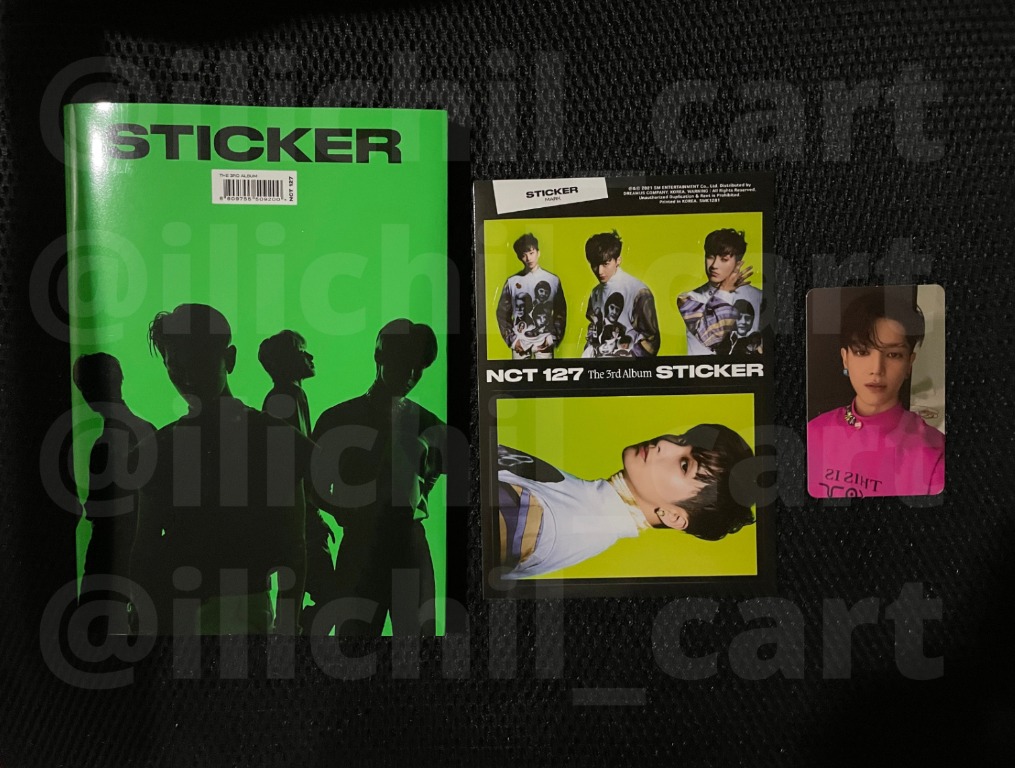 Unsealed NCT 127 Sticker (Taeyong, Mark, and Jaehyun PC), Hobbies ...