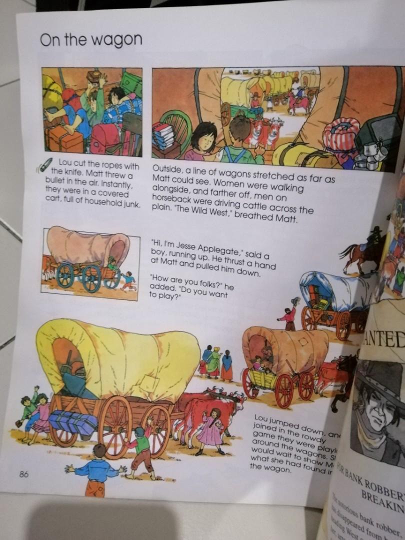 Usborne children English story book puzzle journey 3 stories in 1 book ...