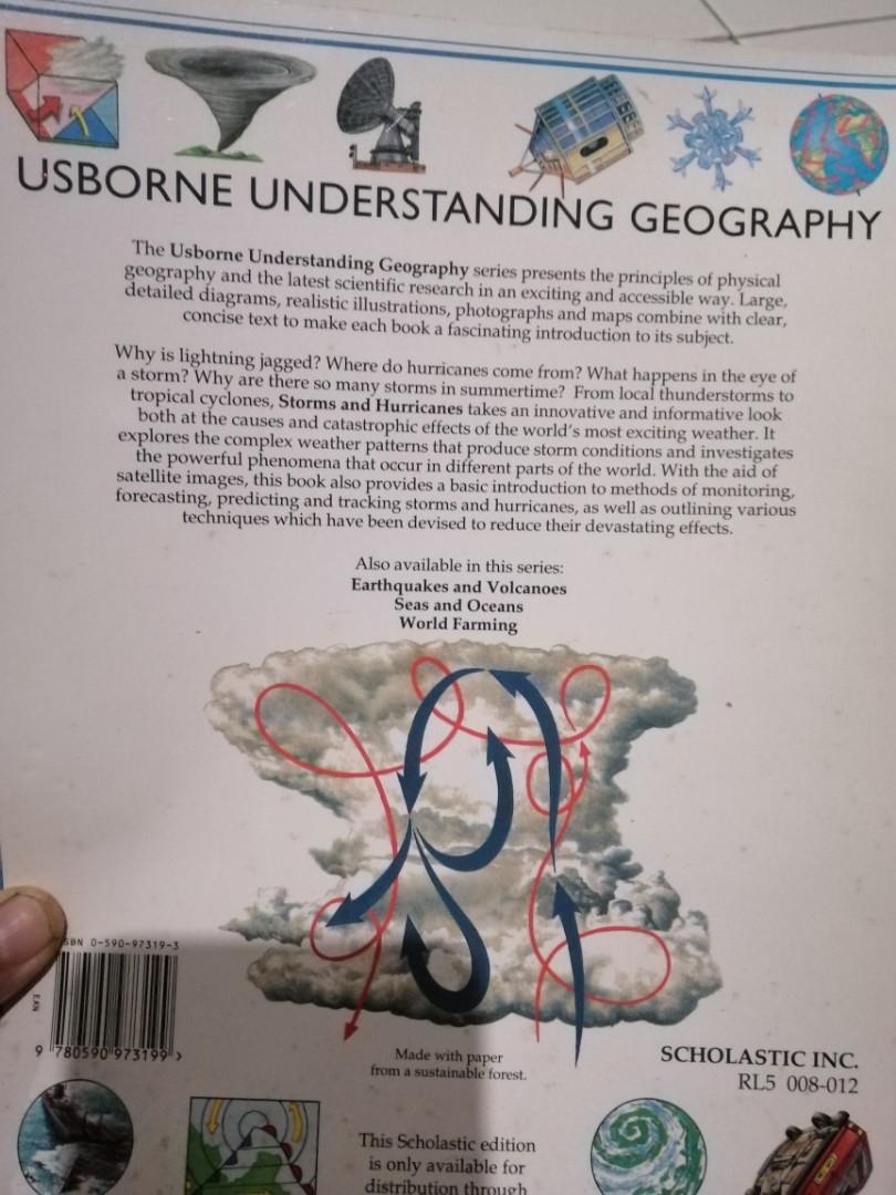 Usborne children English story book geography storm hurricane, Hobbies ...