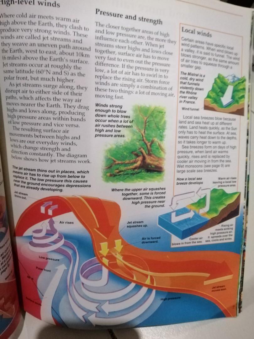 Usborne children English story book geography storm hurricane, Hobbies ...