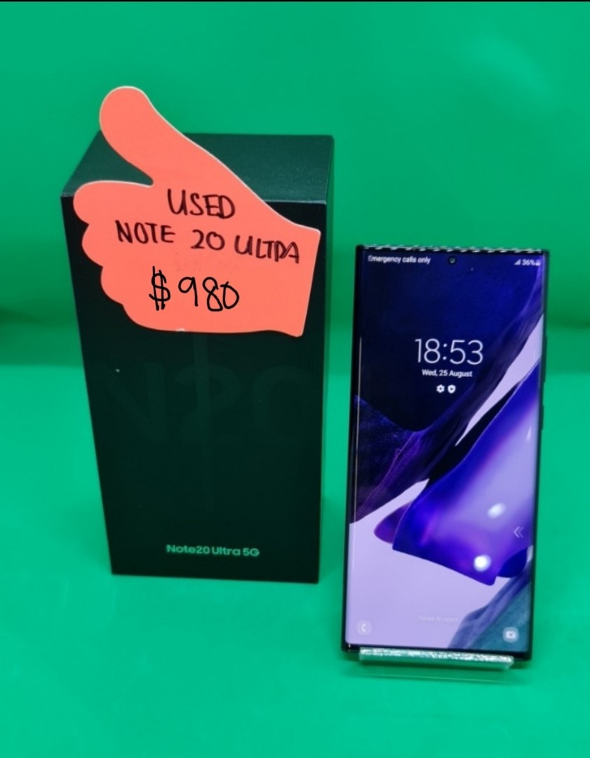 Used Note 20 Ultra 5G Black, Mobile Phones & Gadgets, Mobile Phones ...