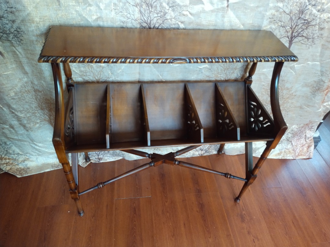 Victorian Regency Revival Library Book Trough Book Shelf ( free ...