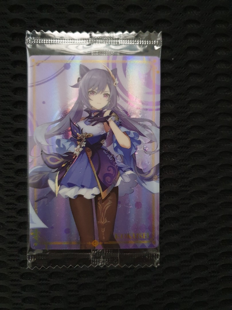 WTS Genshin impact keqing wafer card, Hobbies & Toys, Memorabilia ...