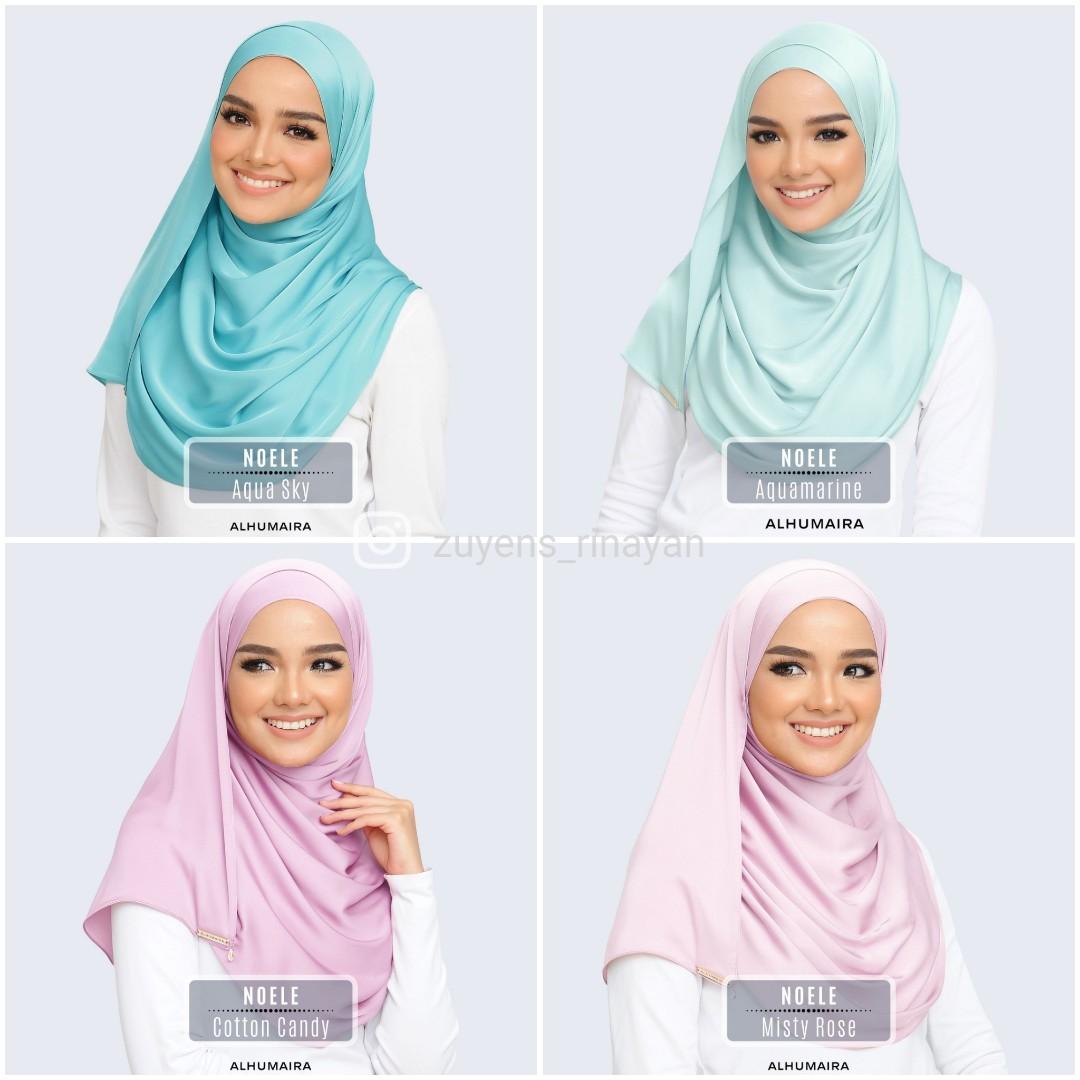 Alhumaira Noele Premium Shawl, Women's Fashion, Muslimah Fashion, Hijabs on Carousell