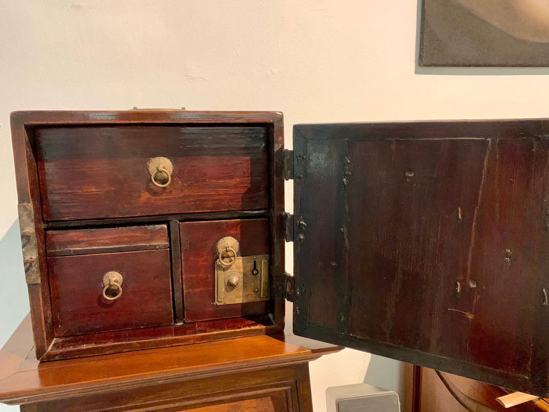 Antique Heavy Wooden Safe, Furniture & Home Living, Home Decor, Other ...