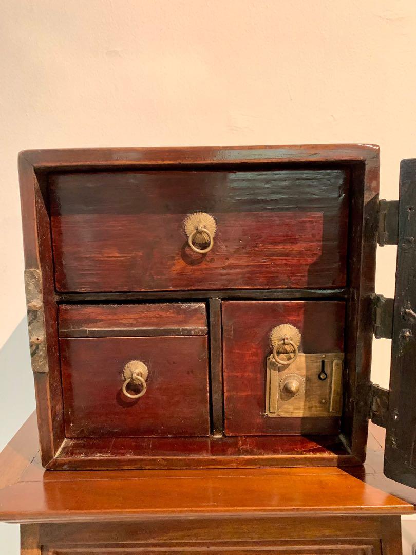 Antique Heavy Wooden Safe, Furniture & Home Living, Home Decor, Other ...