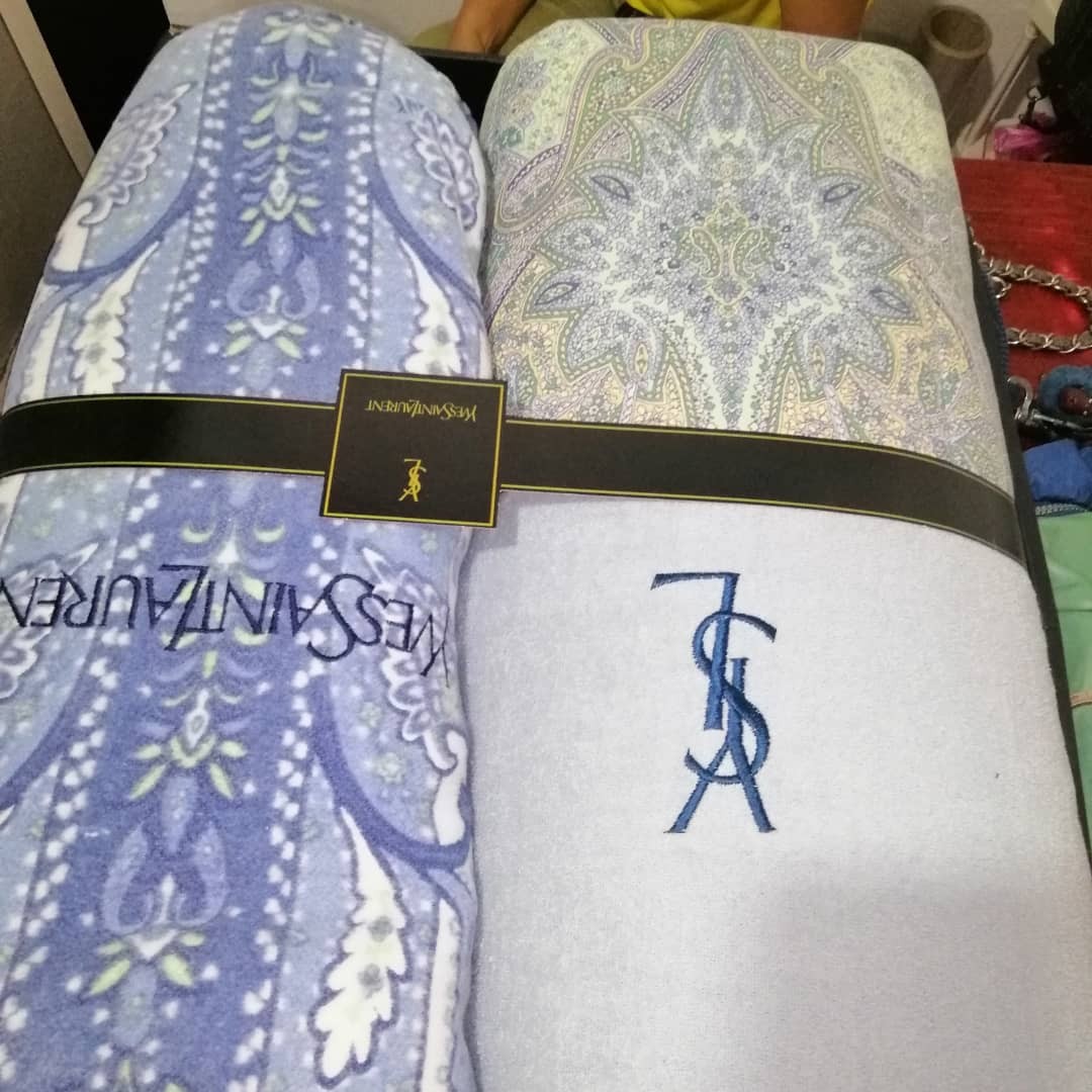 AUTHENTIC YSL, Furniture & Home Living, Bedding & Towels on Carousell