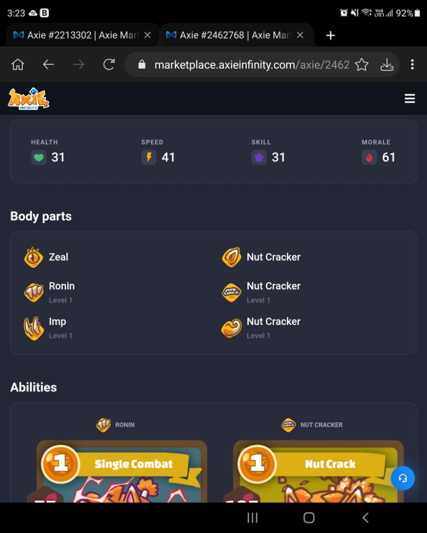 Axie infinity CRITICAL, TANK, ASSASSIN, Video Gaming, Gaming ...