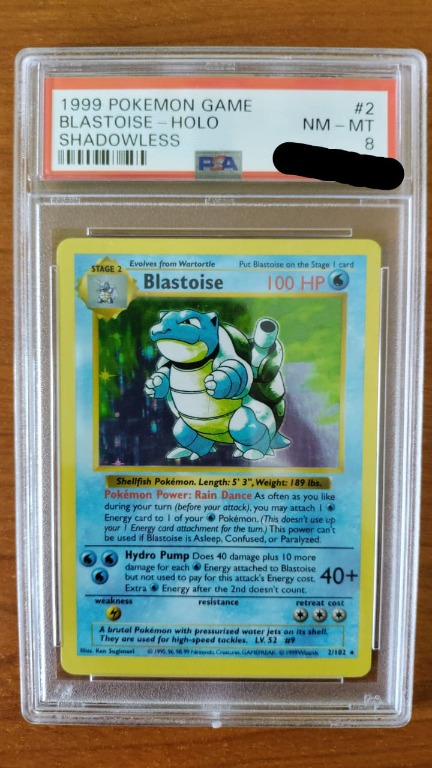 Blastoise [Shadowless] #2 Pokemon Base Set PSA 8, Hobbies & Toys, Toys ...