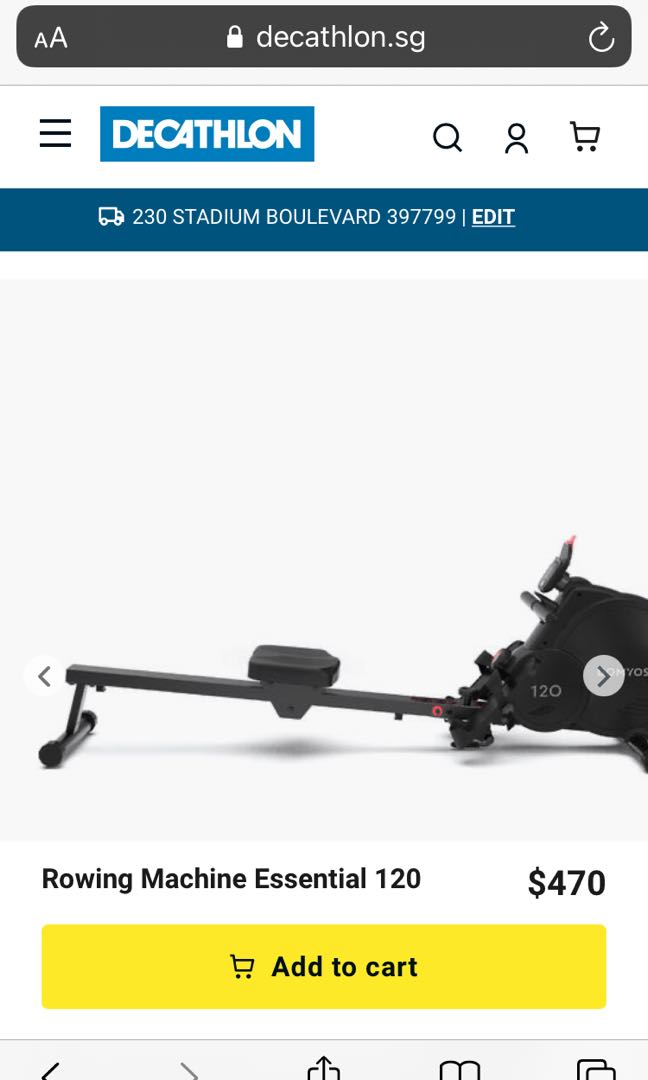 Brand new decathlon Rowing Machine, Sports Equipment, Exercise ...