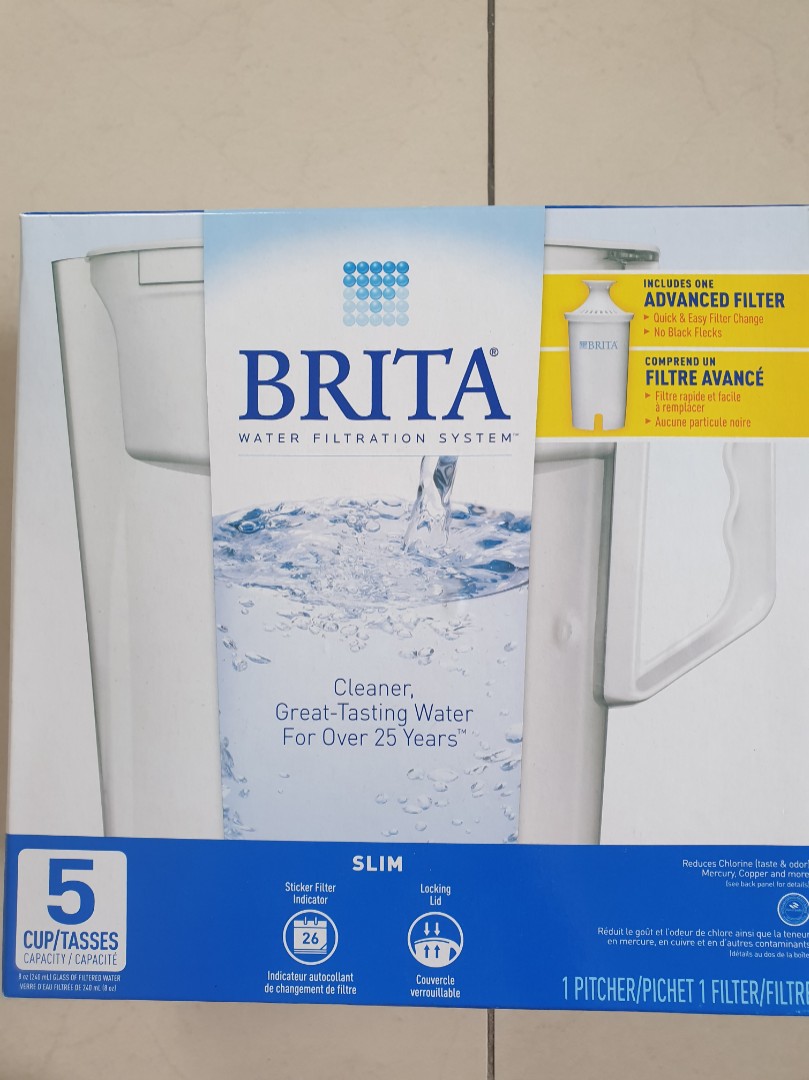 Brita Slim 5 cup Pitcher, Furniture & Home Living, Kitchenware ...