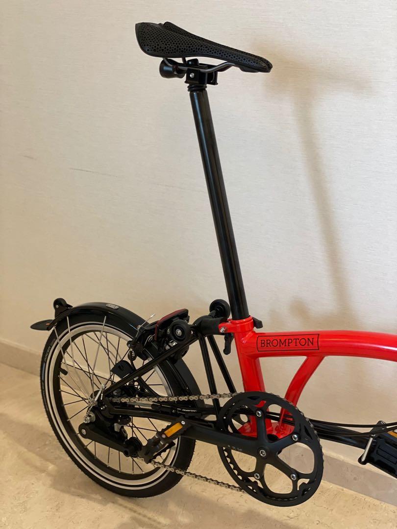 Brompton rocket red black edition superlight M6LX, Sports Equipment ...