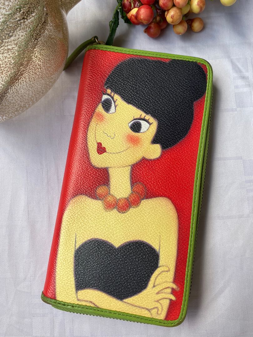 Cartoon pretty woman with wallet, Women's Fashion, Bags & Wallets ...