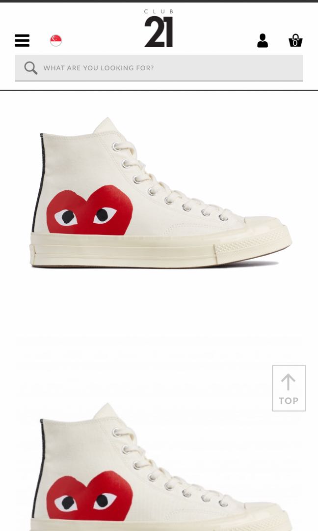 CDG X Converse, Women's Fashion, Footwear, Sneakers on Carousell