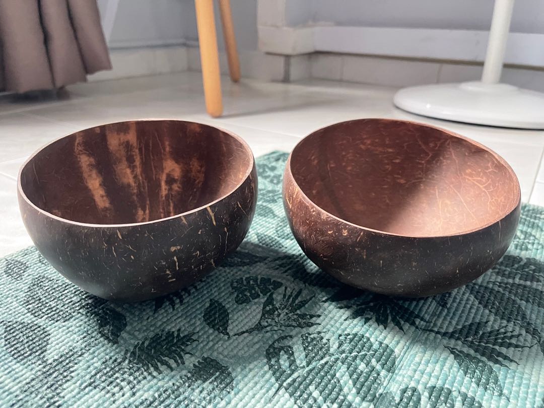 Coconut shell bowl, Furniture & Home Living, Home Decor, Vases ...