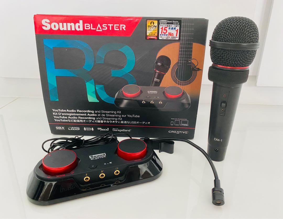 CREATIVE - SOUND BLASTER R3 Audio Recording Starter Kit for YouTube ...