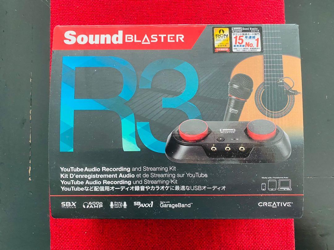 CREATIVE - SOUND BLASTER R3 Audio Recording Starter Kit for YouTube ...