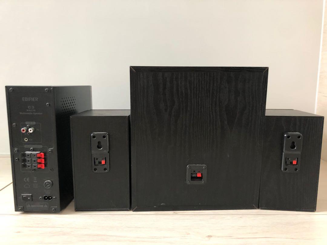 Edifier C3 漫步者 2.1 speaker 音箱 HiFi 揚聲器 音響 喇叭 連 Ugreen adapter, 音響器材 ...
