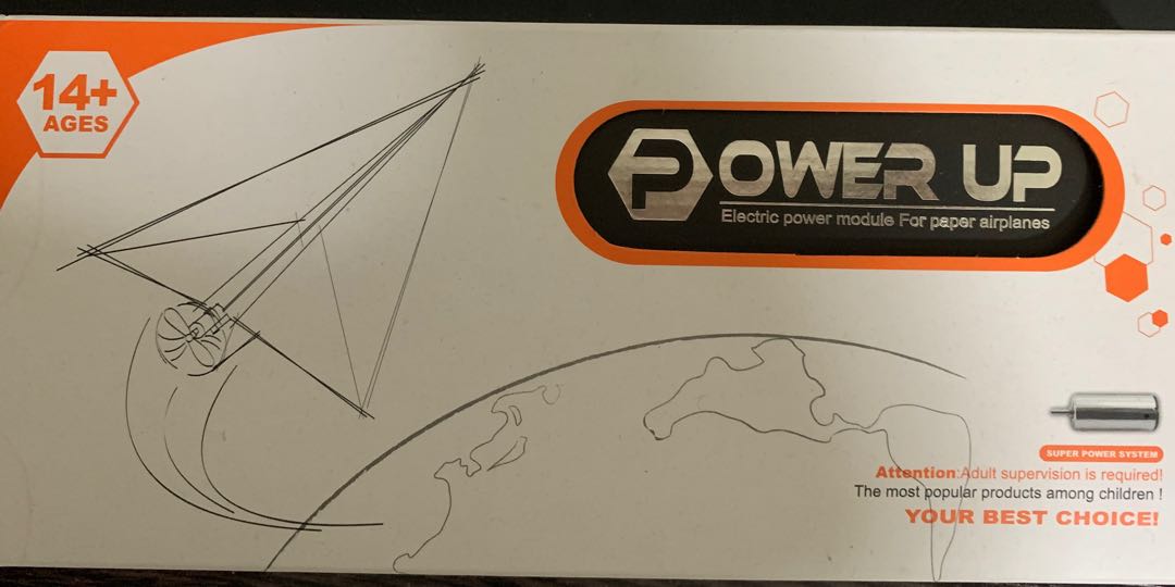Electric power module for paper airplanes, Hobbies & Toys, Toys & Games ...
