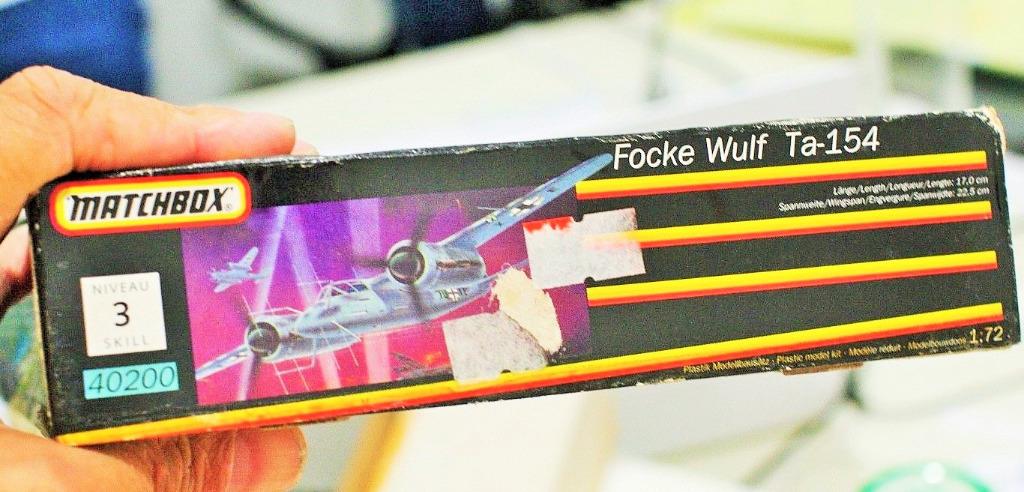 倉底貨-Factory seal-Matchbox-40200--1/72-German-Focke-Wulf-Ta154-Moskito ...