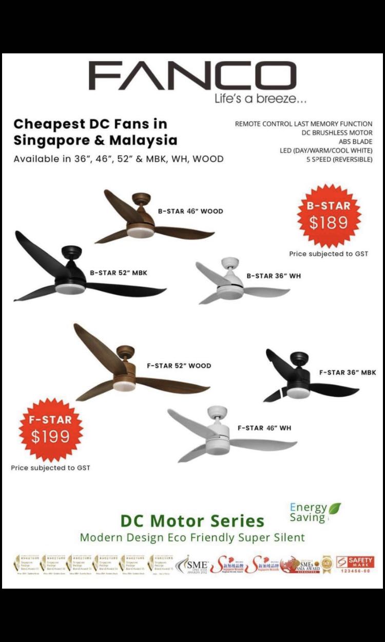 FANCO CEILING FAN, Furniture & Home Living, Lighting & Fans, Fans on ...