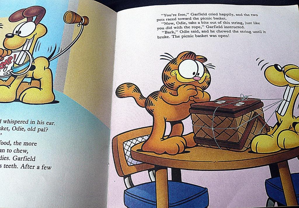 Garfield's Picnic Adventure Book, Hobbies & Toys, Books & Magazines ...