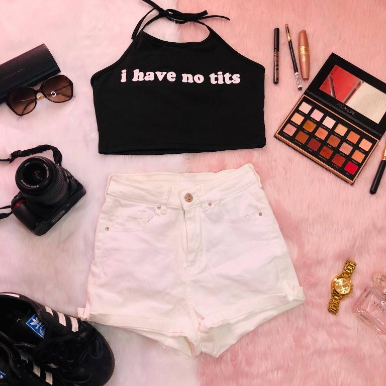 Halter Baddie Top, Women's Fashion, Tops, Sleeveless on Carousell