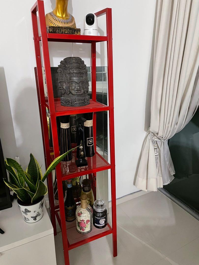 Ikea red shelf, Furniture & Home Living, Furniture, Shelves, Cabinets ...