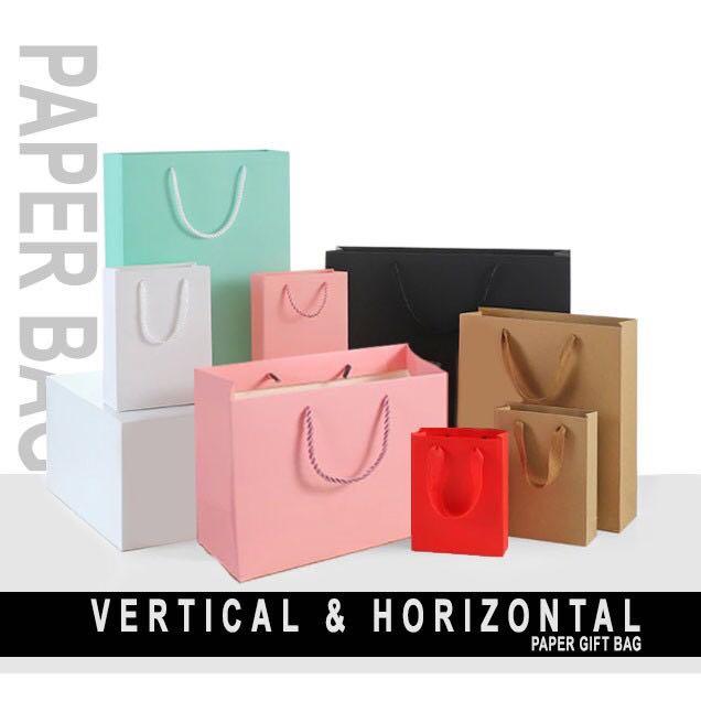 Kraft Paper Bag Horizontal&Vertical 260 Gsm, Hobbies & Toys, Stationary ...