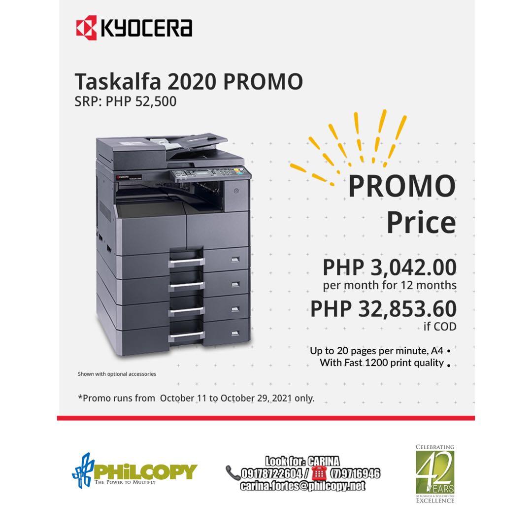 KYOCERA TASKALFA 2020, Computers & Tech, Printers, Scanners & Copiers on Carousell