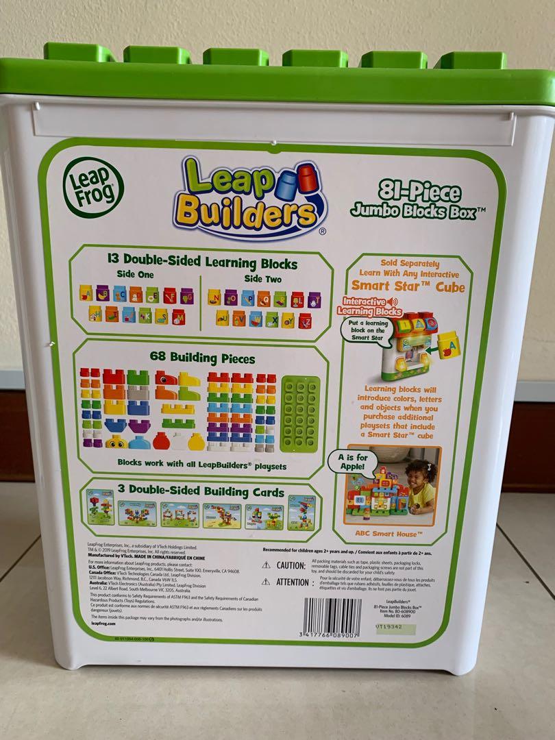 LeapFrog LeapFrog, LeapBuilders 81-Piece Jumbo Blocks Box, Babies ...