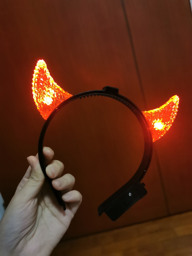 LED red devil horn, Hobbies & Toys, Toys & Games on Carousell