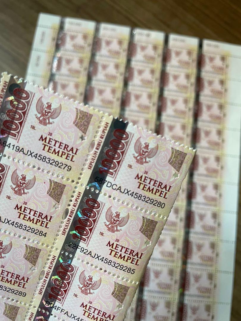 Meterai 10 ribu, Hobbies & Toys, Memorabilia & Collectibles, Stamps ...