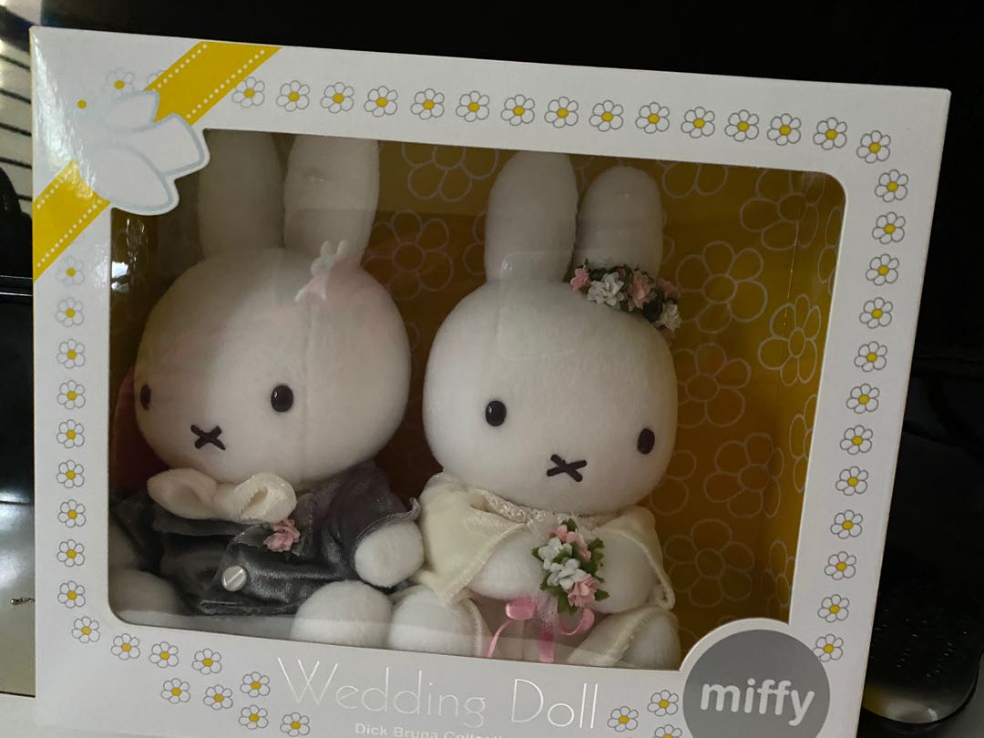 Miffy Wedding Dolls, Hobbies & Toys, Toys & Games on Carousell