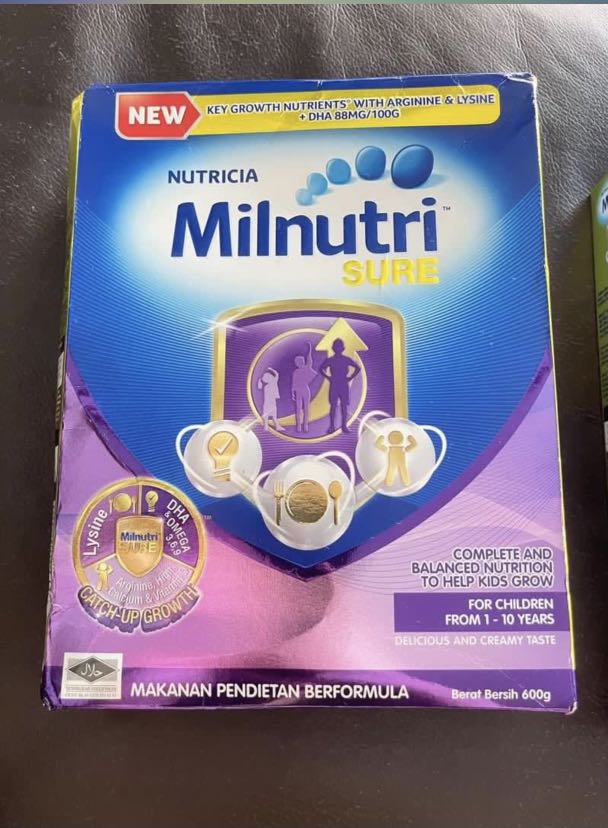 Milnutri Sure Regular 600g, Babies & Kids, Nursing & Feeding, Weaning ...