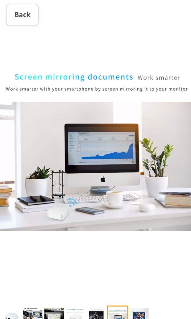 MiraScreen Projector Wifi Display Dongle Mirror Box 1080P Screen ...