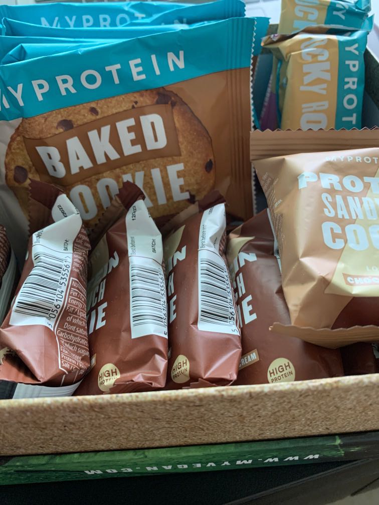 Myprotein snacks cookie energy protein bar, Food & Drinks, Packaged ...