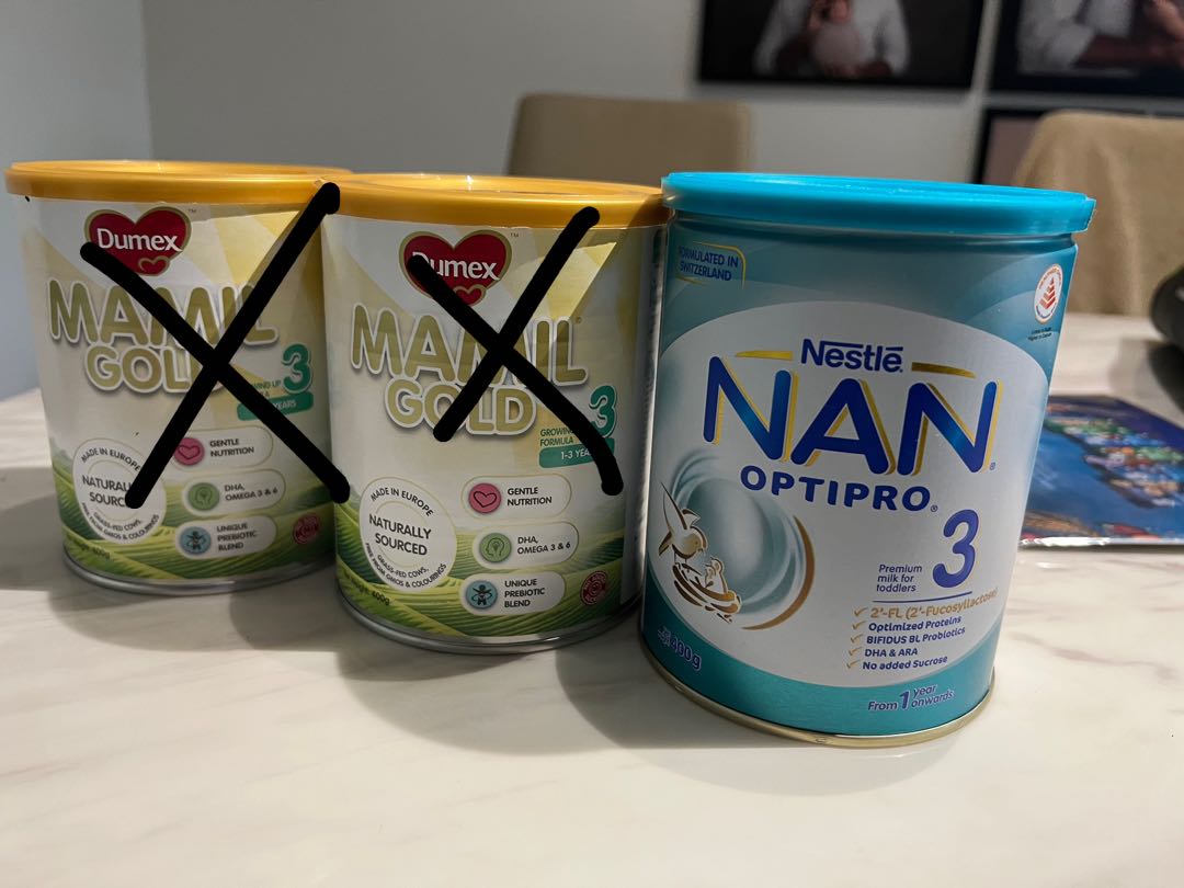 Nan Optipro Gro 3 and Mamil Gold, Babies & Kids, Nursing & Feeding ...